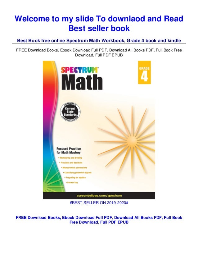 [PDF]DownloadSpectrum Math Workbook, Grade 4#FullAcces|By-Thomas Richards