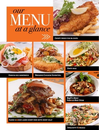 Big O Group - Big O Café and Restaurant Menu | PDF