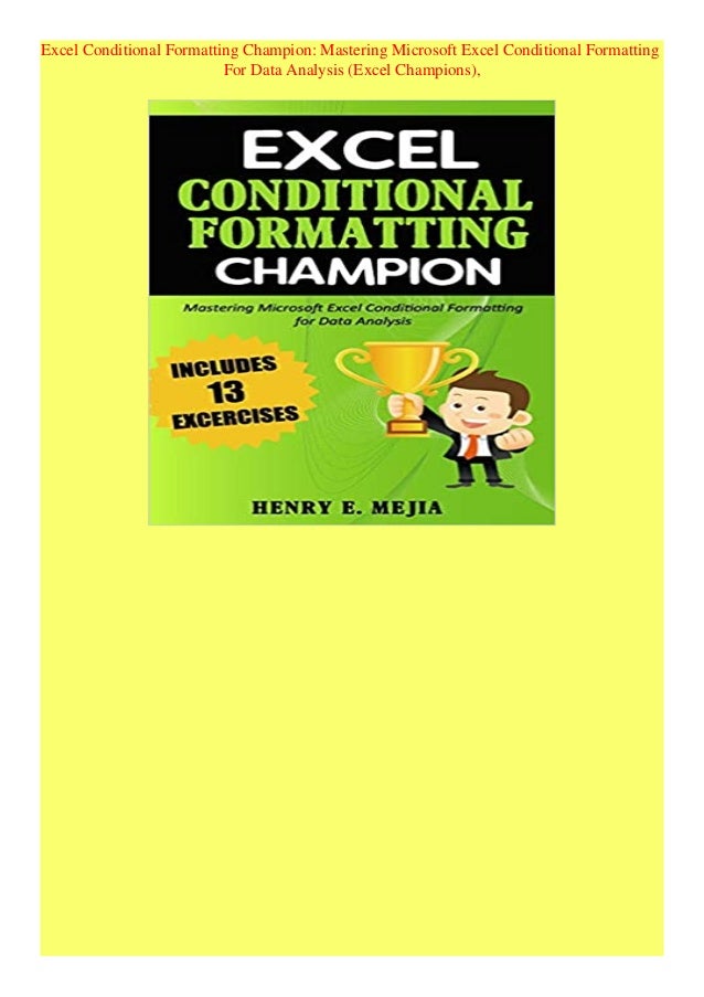 mastering data analysis in excel pdf