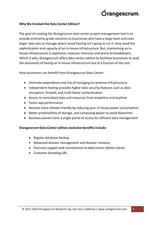 Data Center Project Management Software and Its Benefits | PDF