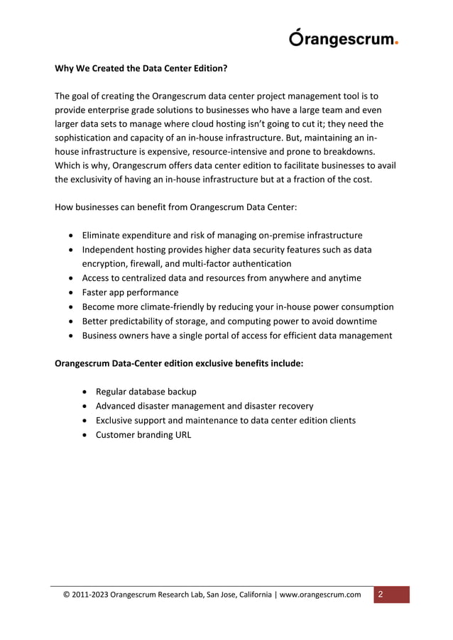 Data Center Project Management Software and Its Benefits | PDF