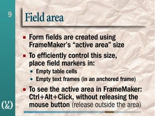 Authoring PDF Forms in Adobe FrameMaker with FrameMaker-to-Acrobat ...