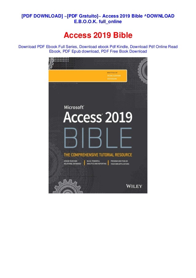 ms access book pdf download