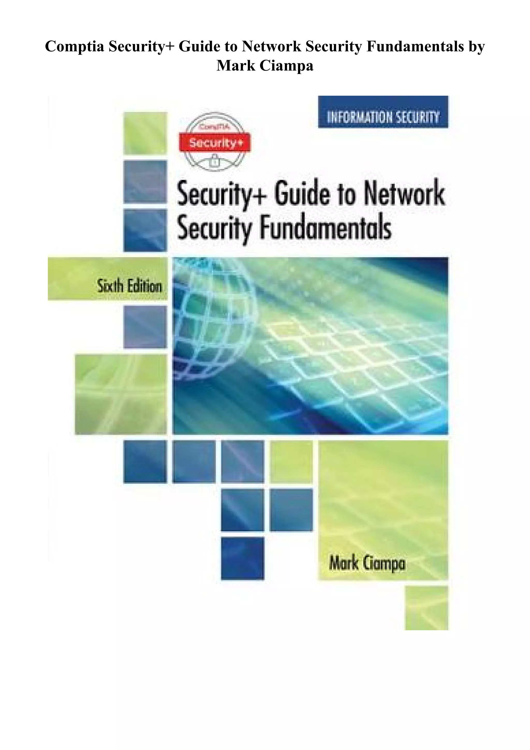 ~[PDF Gratuito]~ Comptia Security+ Guide to Network Security Fundamentals | PDF