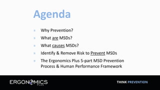 How to Prevent MSDs and Achieve Maximum Human Performance | PDF