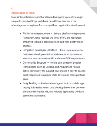 Ionic vs flutter best platform for hybrid app development | PDF