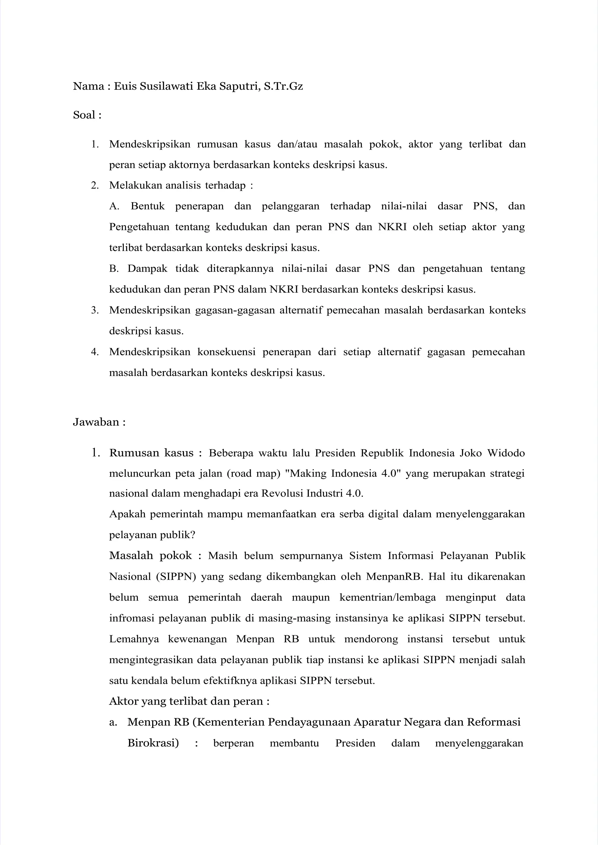 Evaluasi Akademik perencanaan dan pembangunan | DOCX