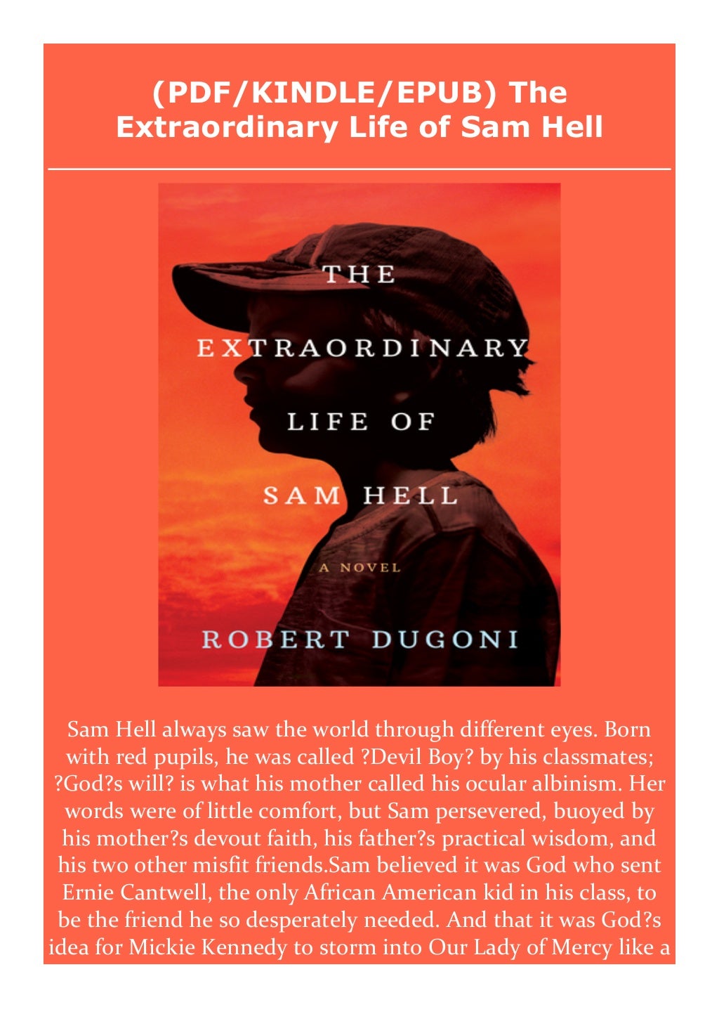 PDF KINDLE EPUB The Extraordinary Life Of Sam Hell pdf-kindle-epub-the-extraordinary-life-of-sam-hell