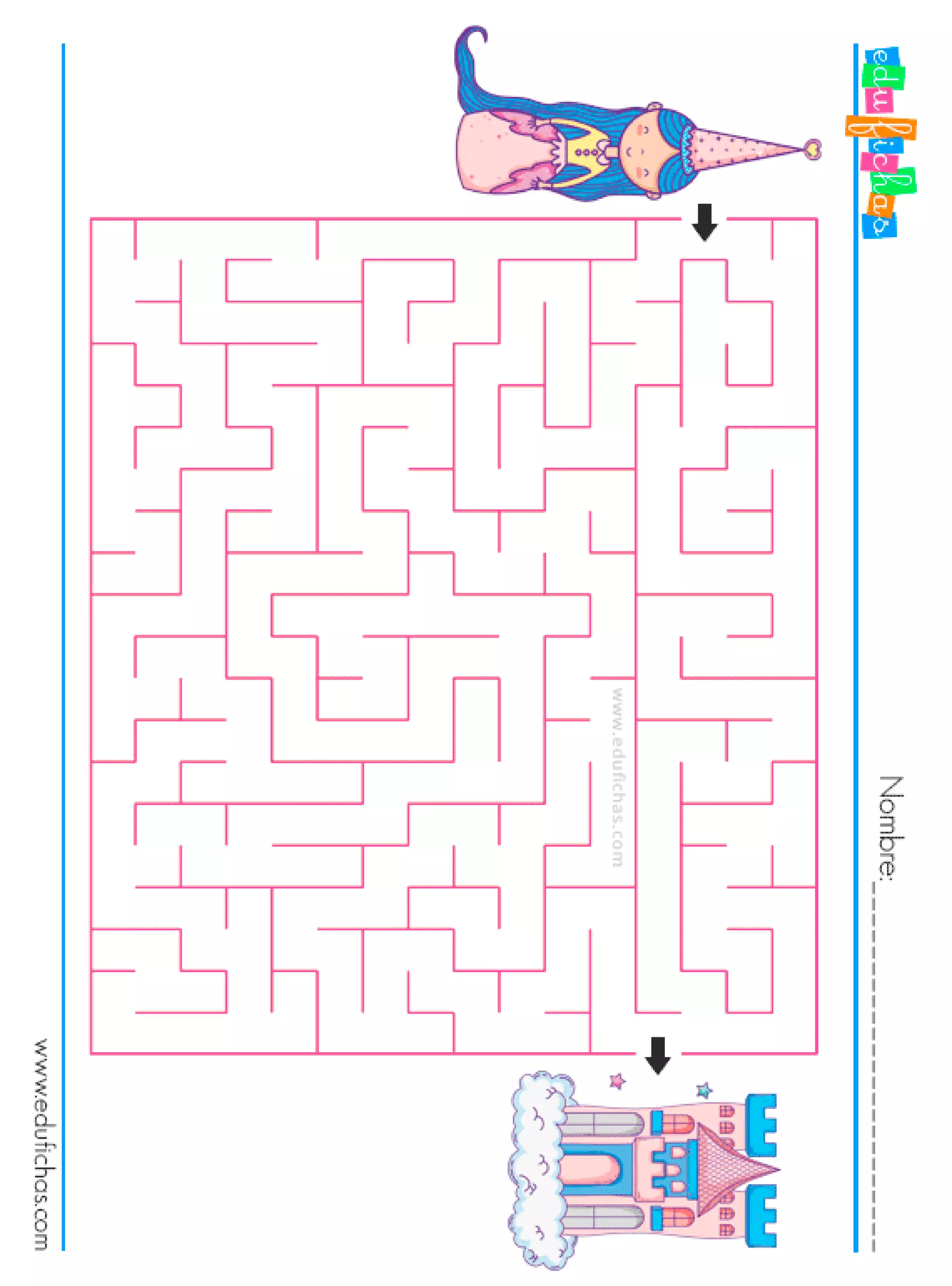 Laberintos De Página Completa Para Imprimir