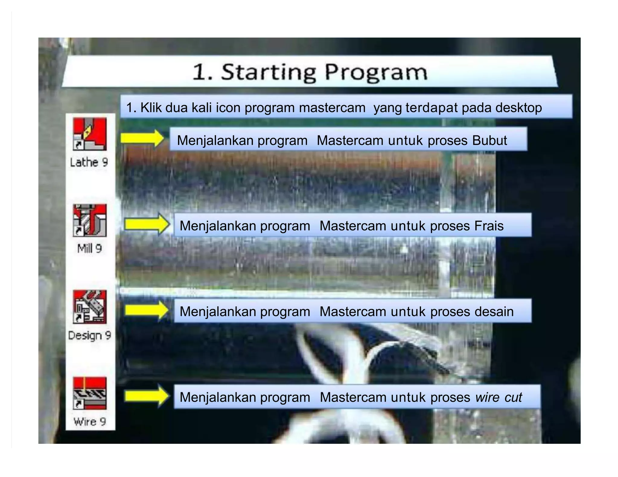 Pdf Mengenal Mastercam Pptx