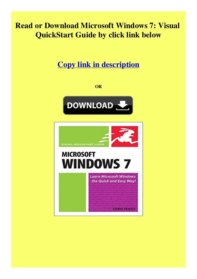 $$PDF Microsoft Windows 7 Visual QuickStart Guide