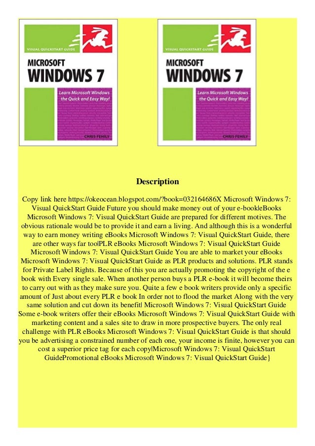 $$PDF Microsoft Windows 7 Visual QuickStart Guide