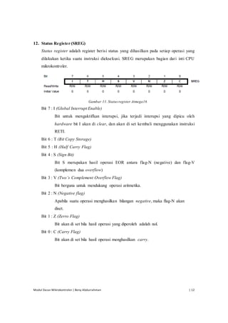 Menerapkan dasar dasar mikrokontroler | DOCX