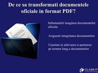 Oferiti o imagine profesionala documentelor | PPTX