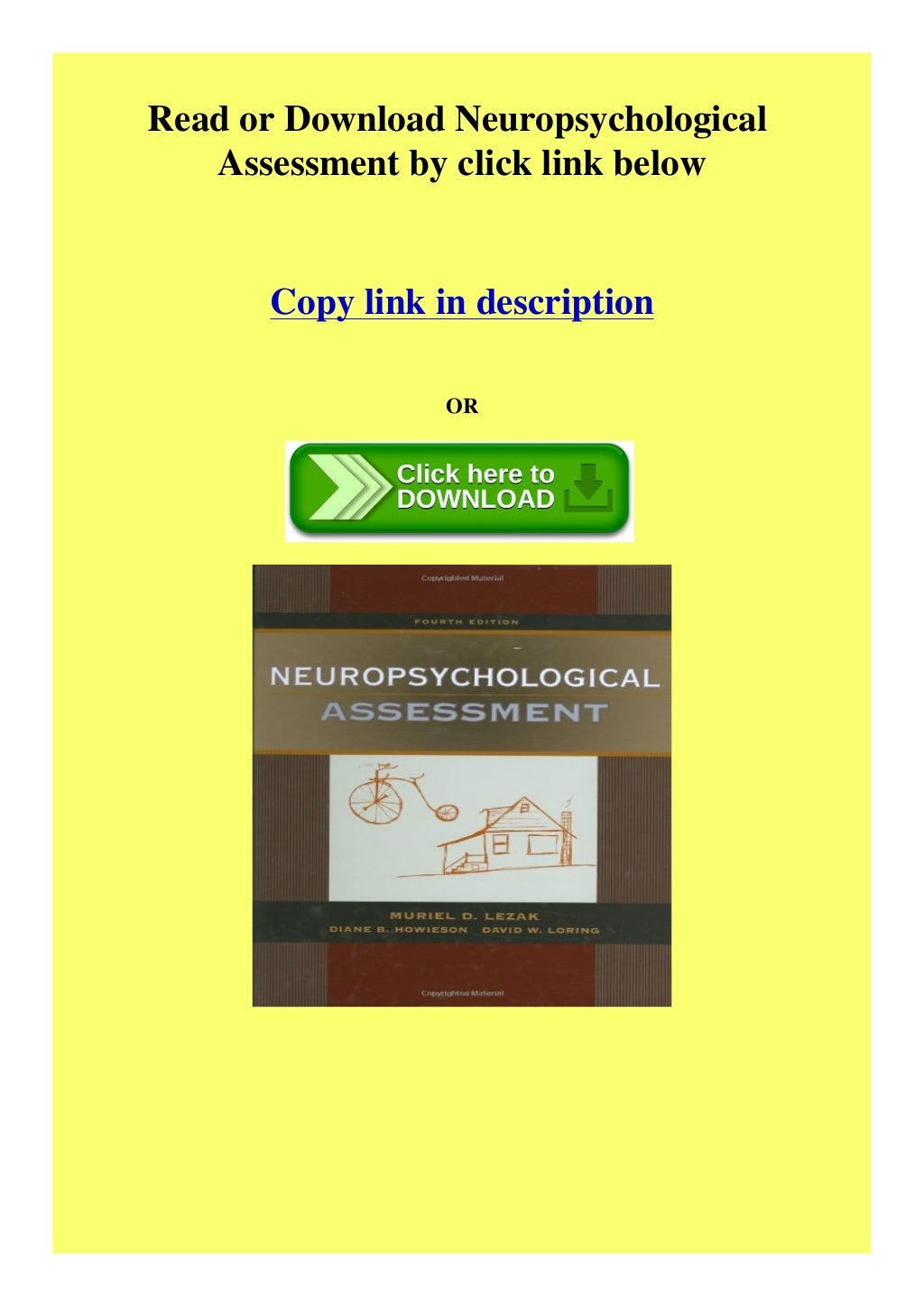 PDF Neuropsychological Assessment pdf-neuropsychological-assessment