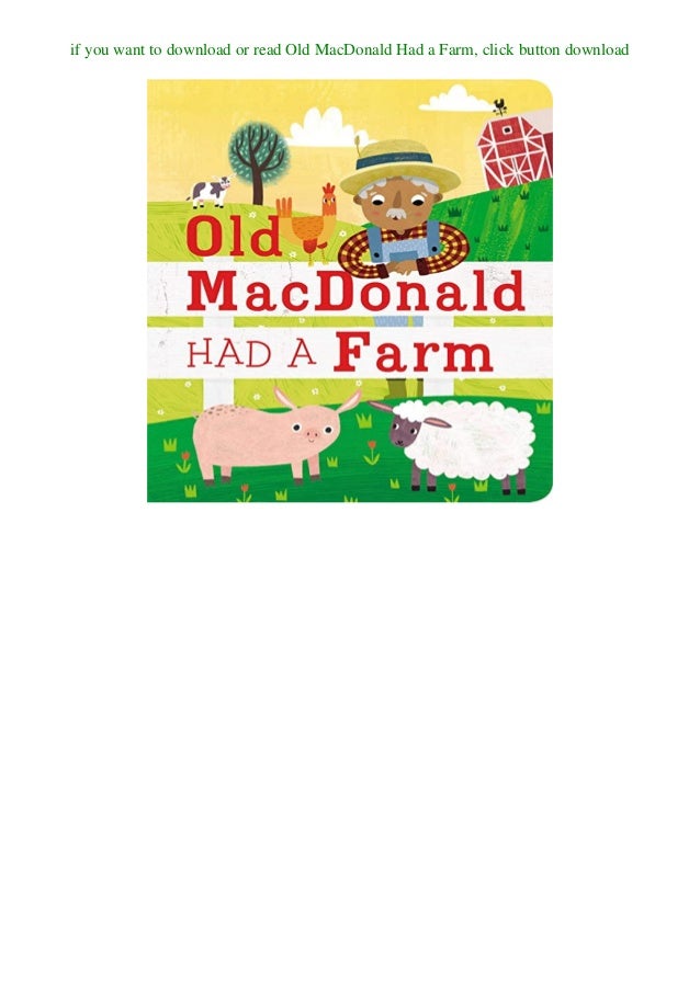 Old MacDonald had a farm PDF