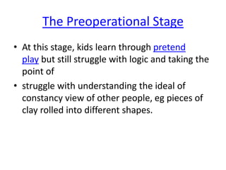 Piaget's theory of cognitive development | PPTX