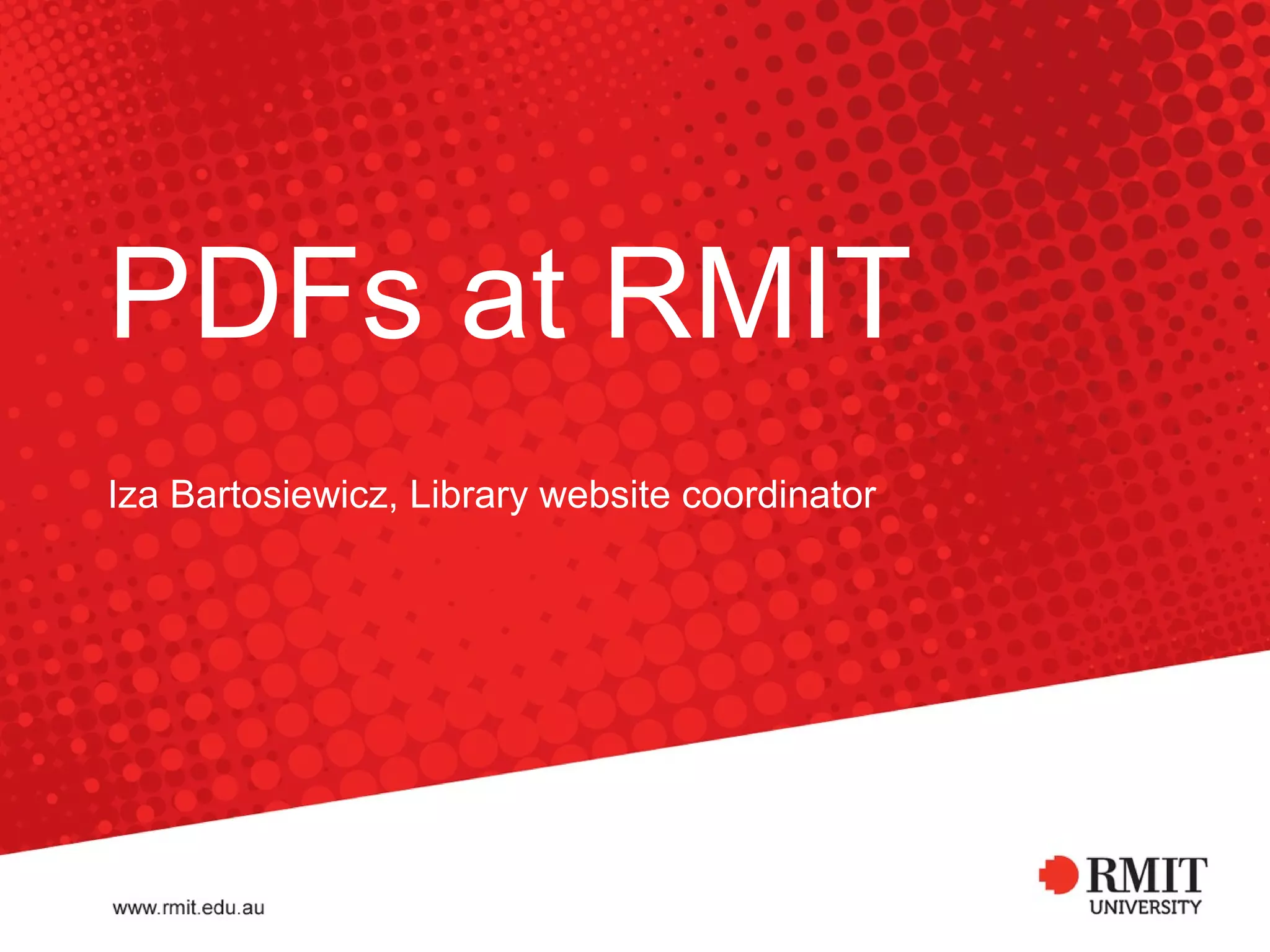 PDF at RMIT University | PPT