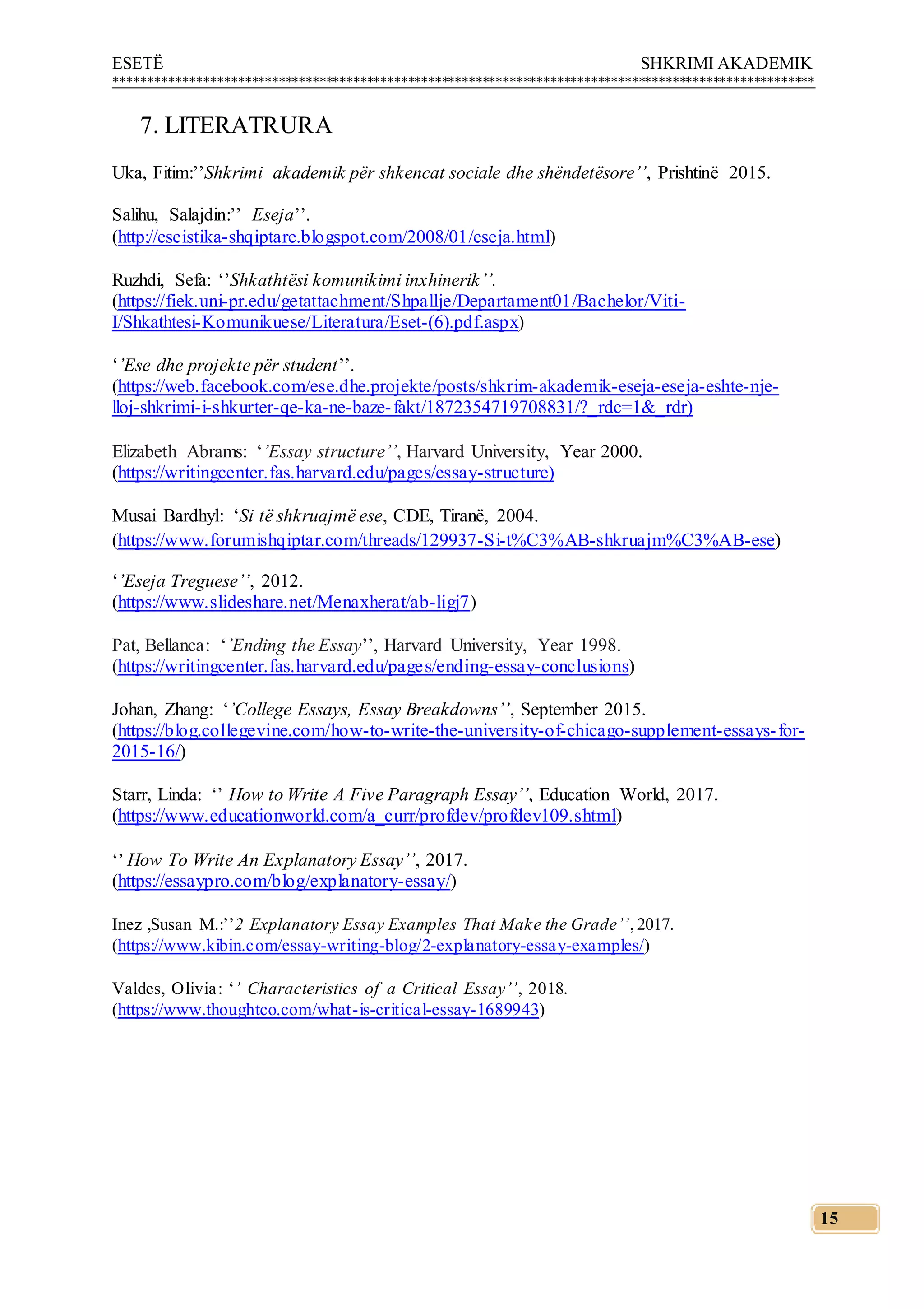 Punim Seminarik Esetë - Bajram Sejdiu ( Përshkruese, Shpjeguese ...