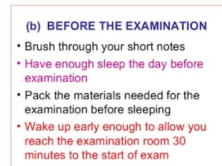 STUDY SKILLS - Exam Preparation Skills - UNIT V Notes | PPT