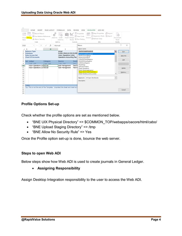 Uploading Data Using Oracle Web ADI | PDF