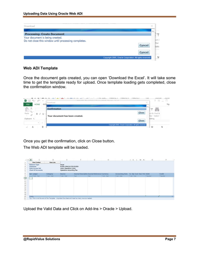 Uploading Data Using Oracle Web ADI | PDF