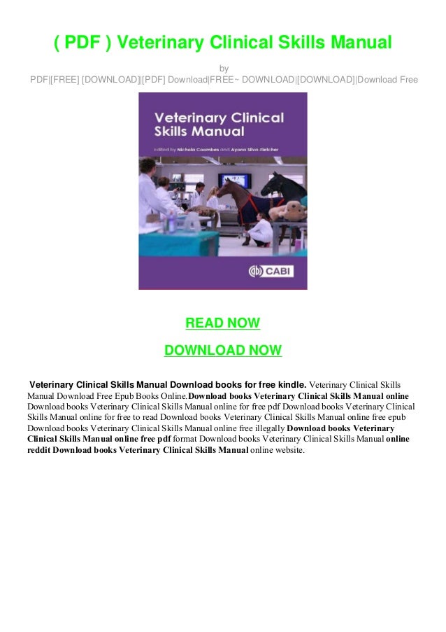 pdf-veterinary-clinical-skills-manual