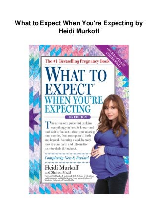 $^PDF What to Expect When You're Expecting #^BOOK Heidi Murkoff