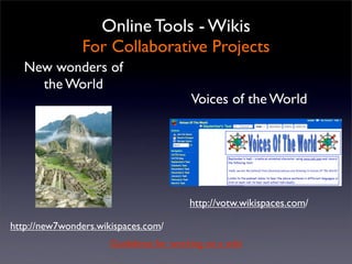 Wiki Examples in Education | PDF