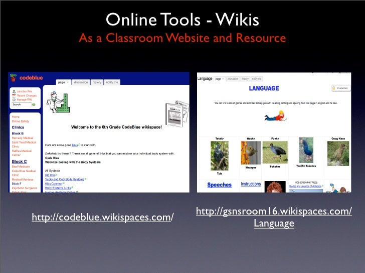 Wiki Examples in Education