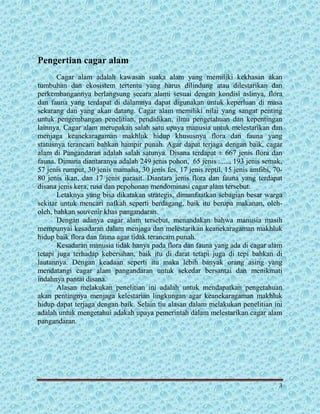 Cagar Alam | PDF