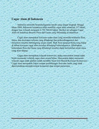 Cagar Alam | PDF