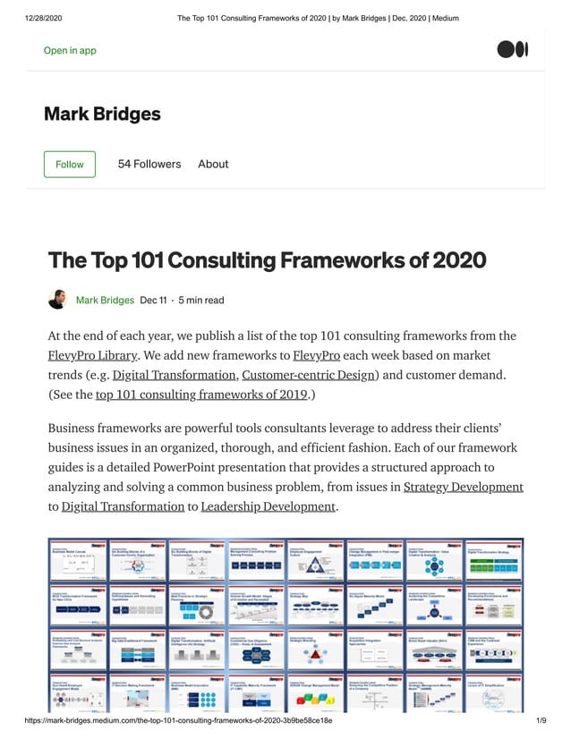 The Top 101 Consulting Frameworks of 2020 | PDF | Computer Software and ...