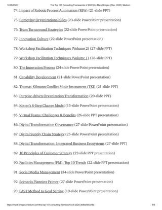 The Top 101 Consulting Frameworks of 2020 | PDF