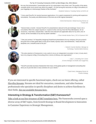 The Top 101 Consulting Frameworks of 2020 | PDF