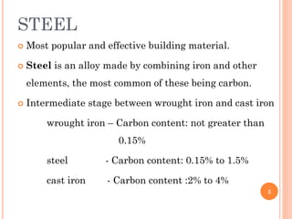 steel presentaion for all the calss students | PDF