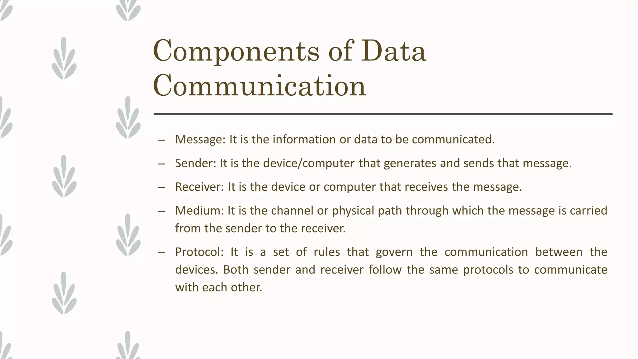 Data Communication | PPT