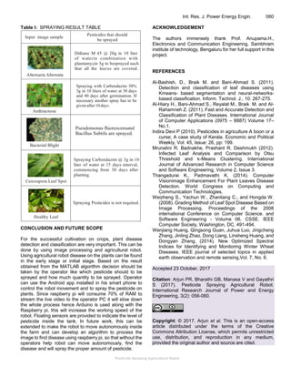 Pesticide Spraying Agricultural Robot | PDF