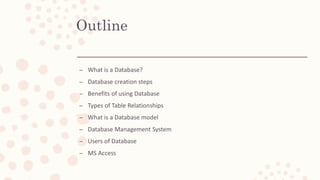 Introduction to Database | PDF