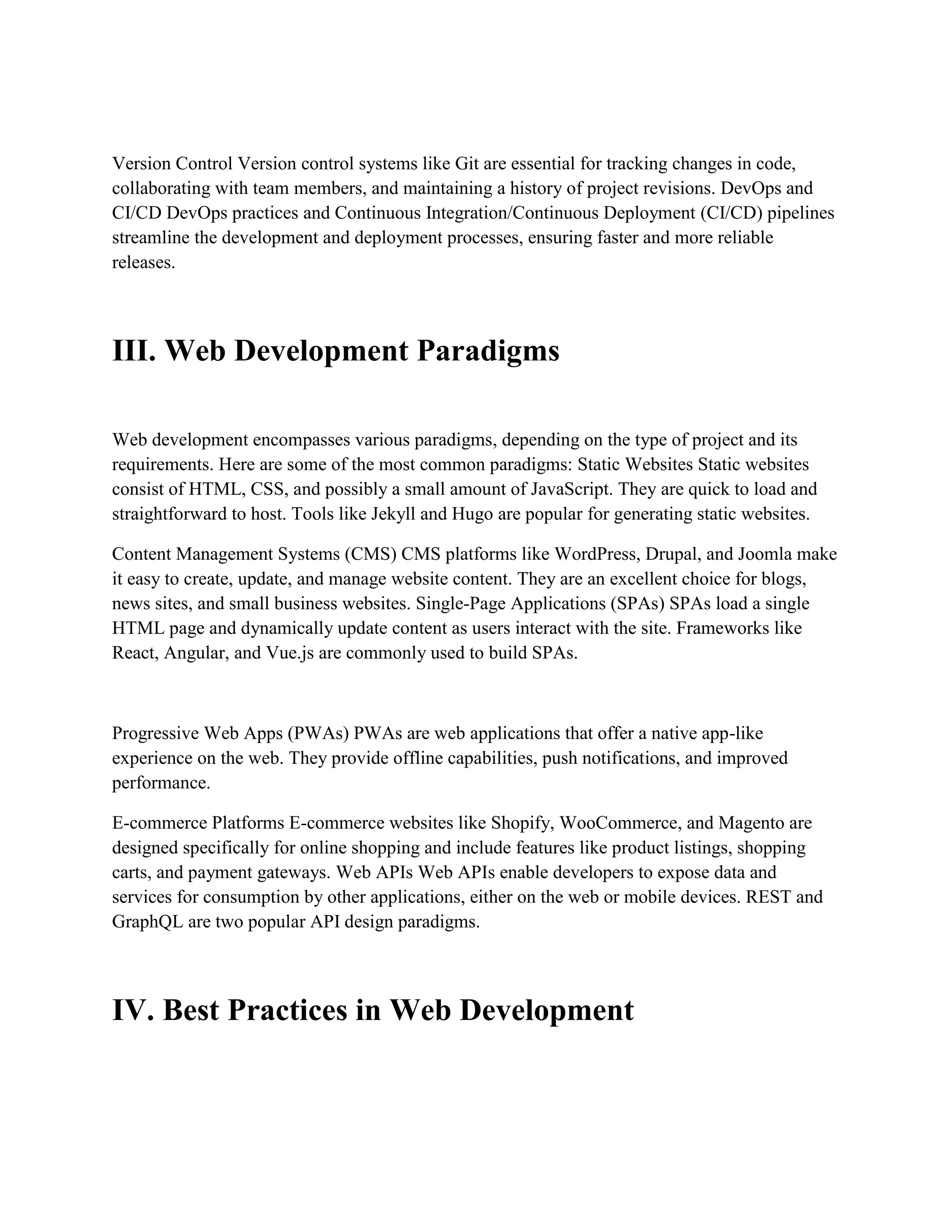 Web Development | PDF