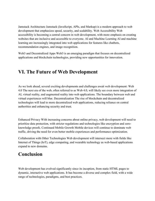 Web Development | PDF