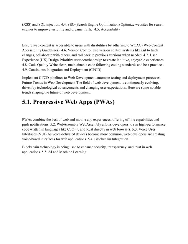 Web Development | PDF