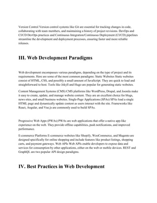 Web Development | PDF