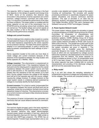Dynamic Performance of Distance Relayson Series Compensated Transmission Lines using RTDS | PDF