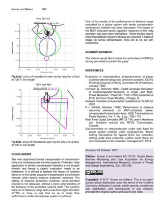 Dynamic Performance of Distance Relayson Series Compensated ...