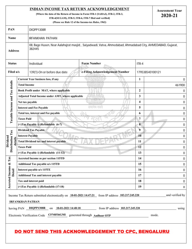 what is itr | PDF