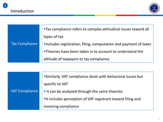 Perception of Value Added Tax Compliance in Ethiopia: Filing and ...