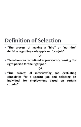 Meaning of selection and describe the steps involved in selection ... Meaning of selection and describe the steps involved in selection ...