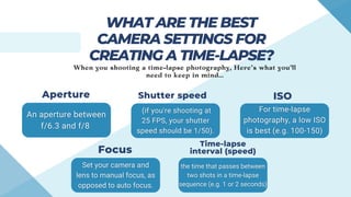 Time lapse photography presentation | PPT