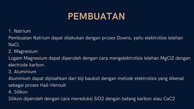 Ppt unsur unsur periode 3 | PPT
